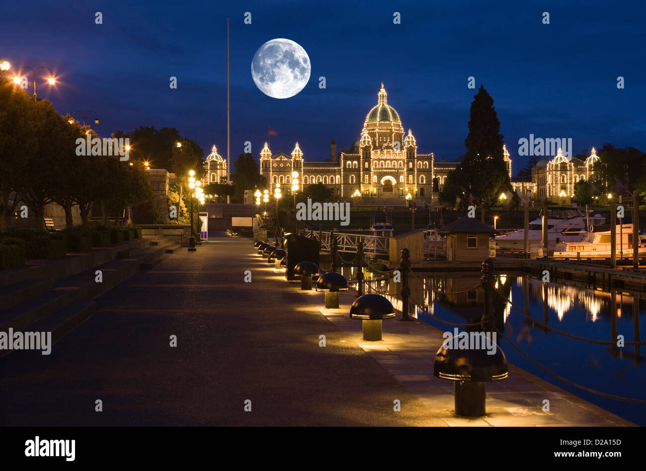 PARLIAMENT BUILDINGS INNER HARBOUR MARINA VICTORIA VANCOUVER ISLAND BRITISH COLUMBIA CANADA ...