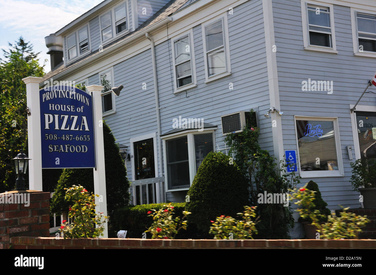 House of Pizza restaurant, Provincetown, Cape Cod, Massachusetts, USA ...