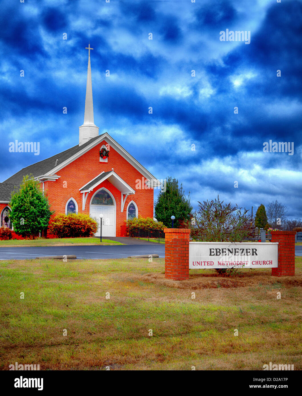 A colorful image of a church Stock Photo - Alamy