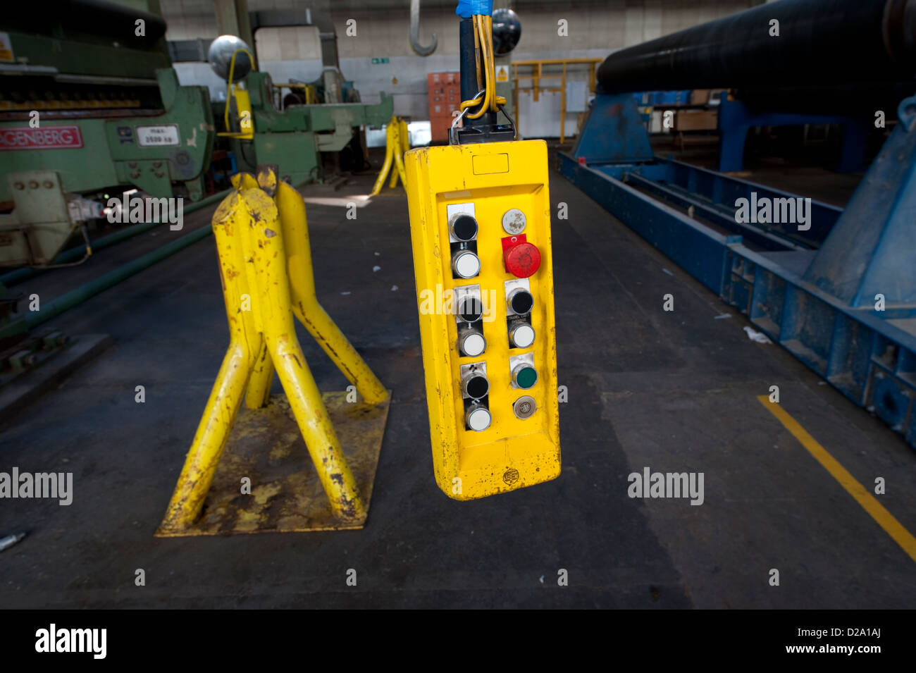 Factory Crane Hoist Control Panel Lifting Stock Photo - Alamy
