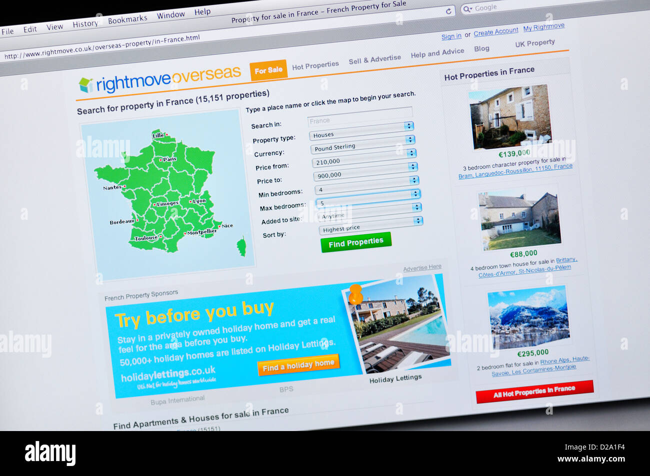 Rightmove Properties High Resolution Stock Photography and Images - Alamy