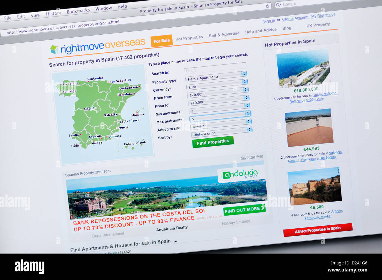 Rightmove property website hi-res stock photography and images - Alamy