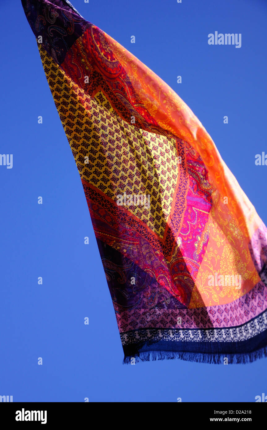 Scarf flying in the air Stock Photo - Alamy