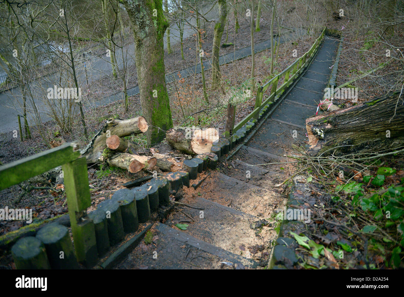 river kelvin walkway path glasgow scotland Stock Photo - Alamy