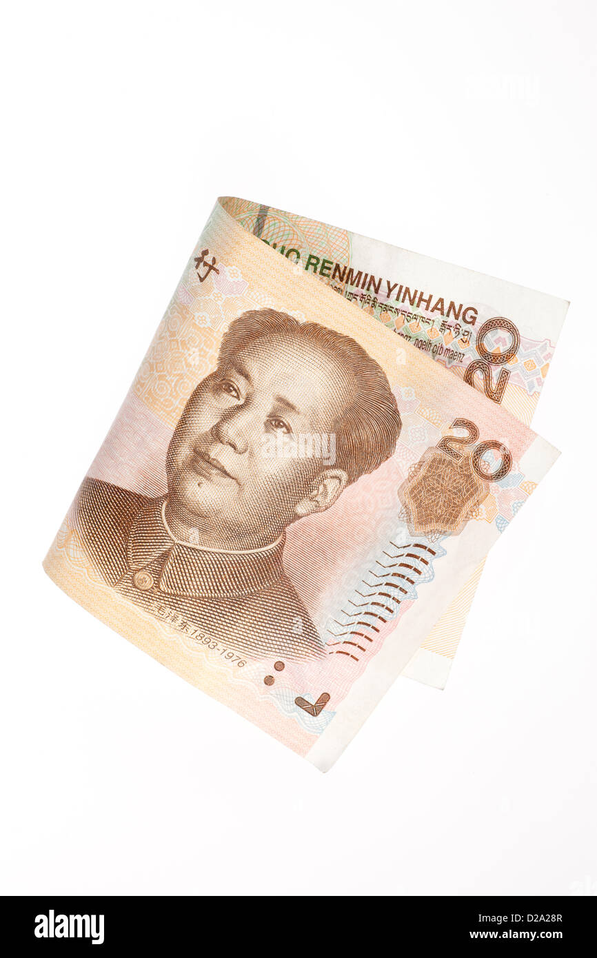 20 yuan note Cut Out Stock Images & Pictures - Alamy