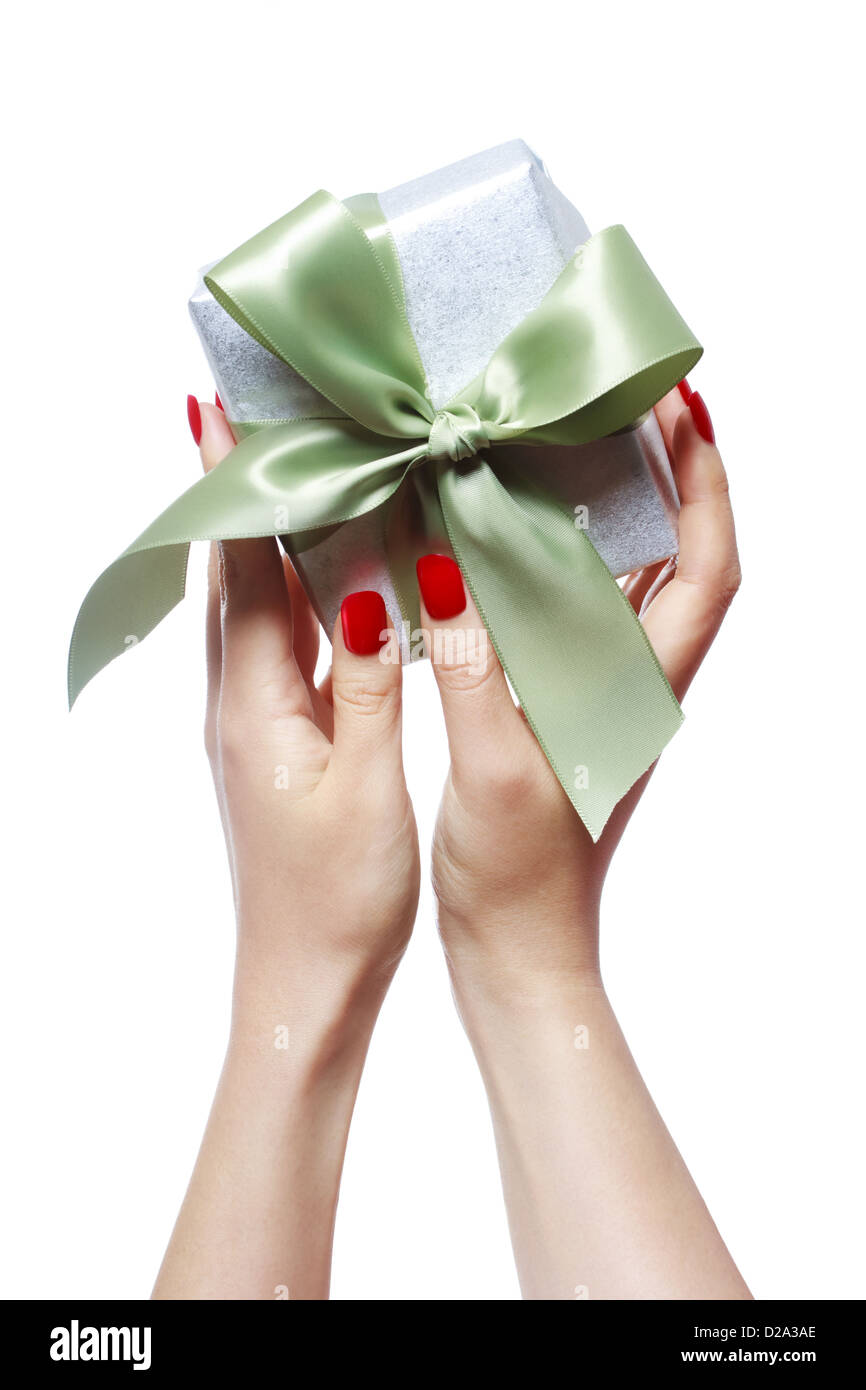 Holding package Cut Out Stock Images & Pictures - Alamy