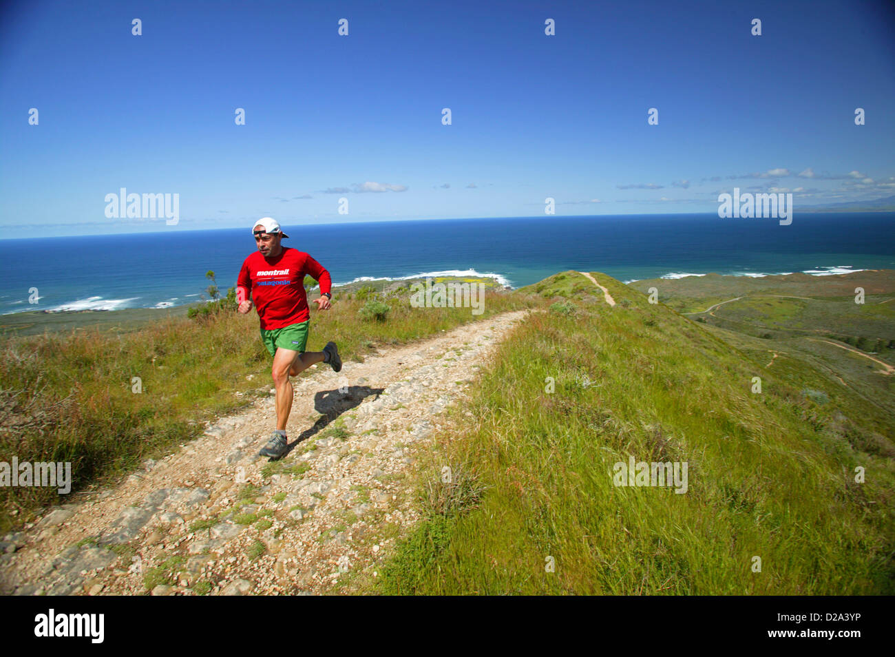 Man Running In Montana De Oro State Park, Near Morro Bay, California ...