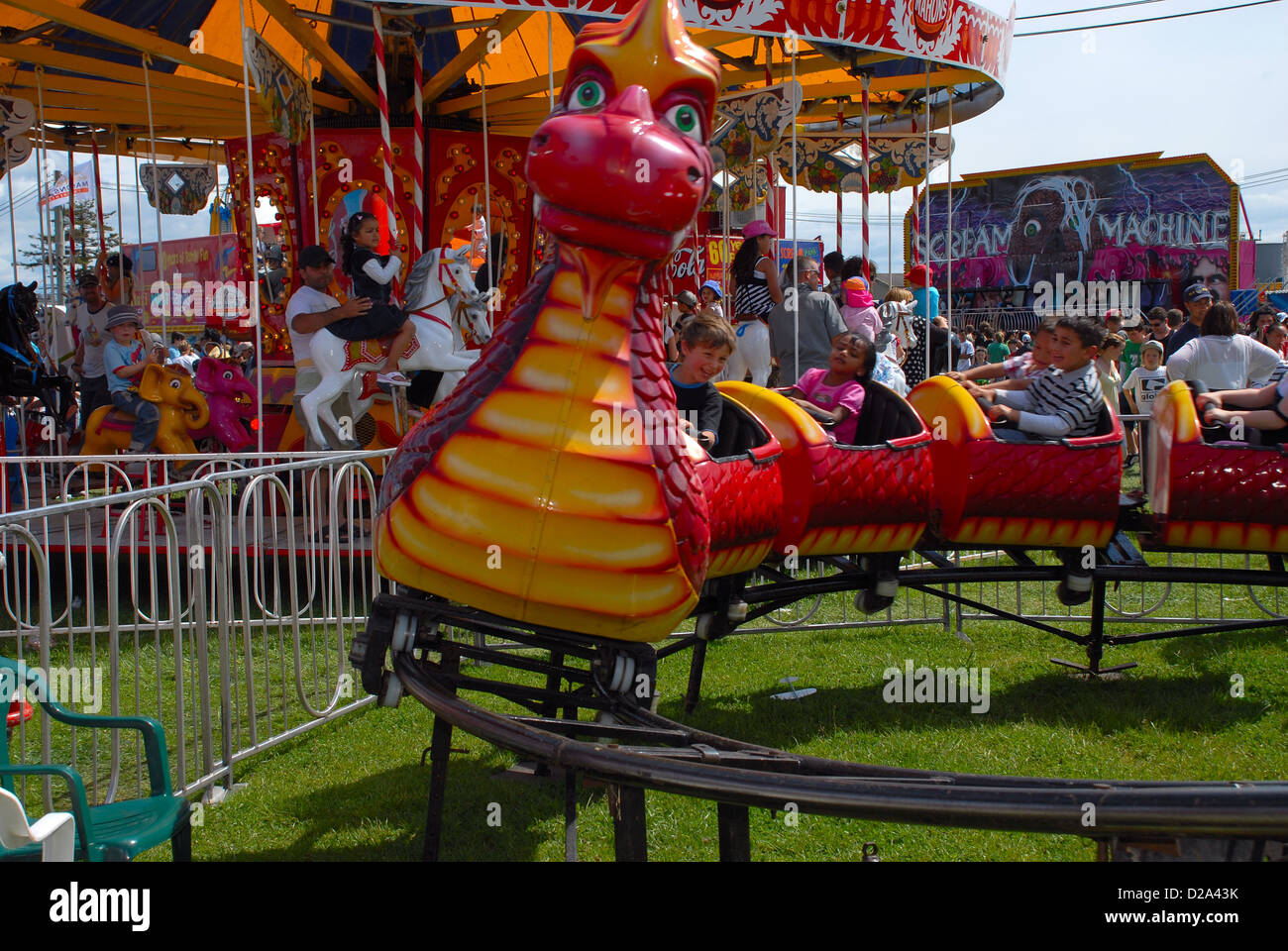 Dragon carnival ride hi-res stock photography and images - Alamy