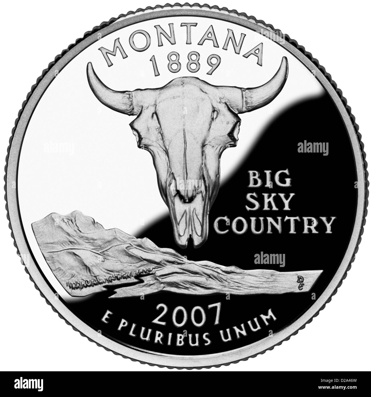 State Quarters, Montana Stock Photo - Alamy