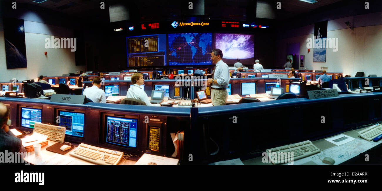 Texas, Houston. Johnson Space Center. Mission Control Center Stock ...