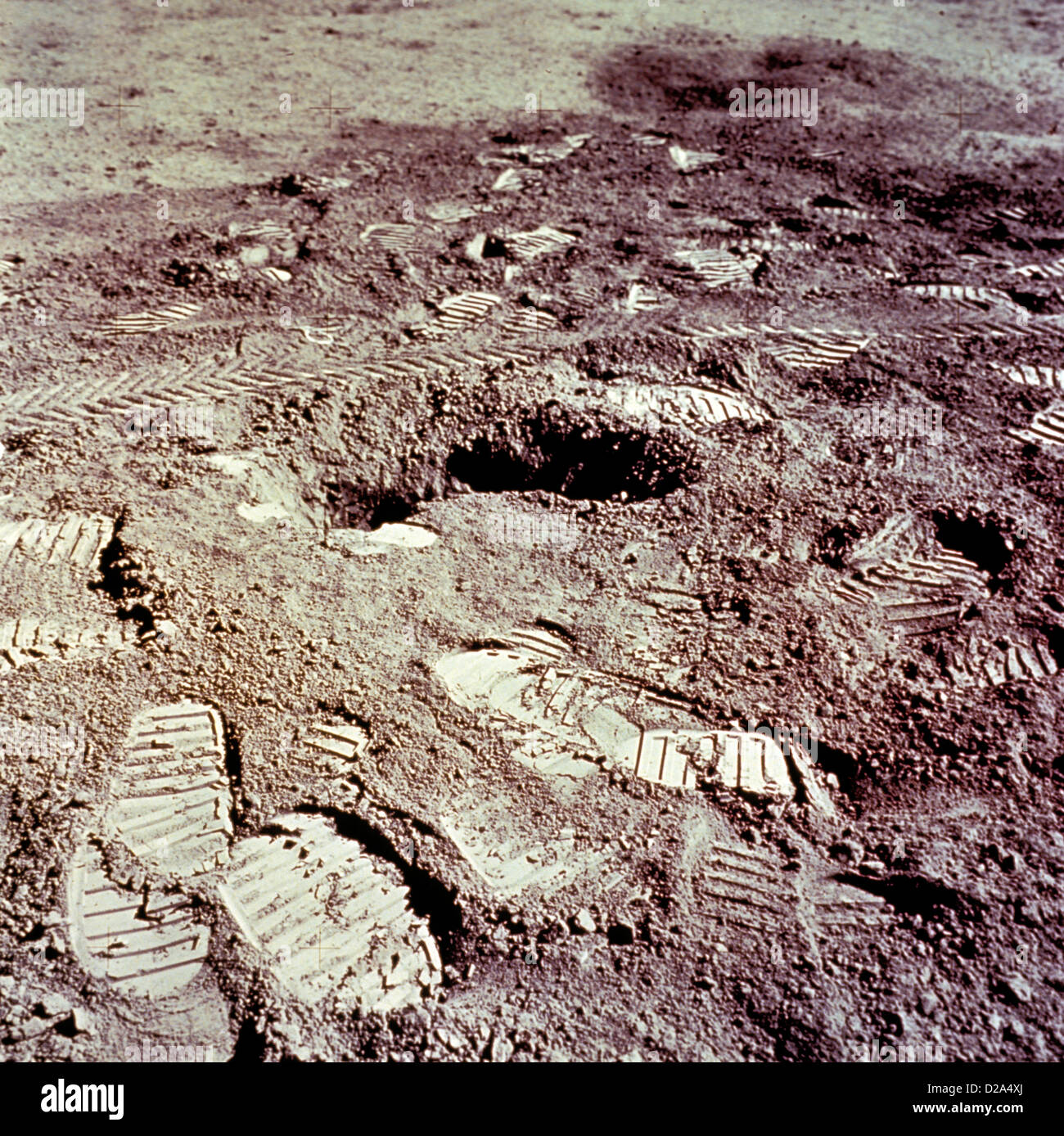 Footprints moon science hi-res stock photography and images - Alamy