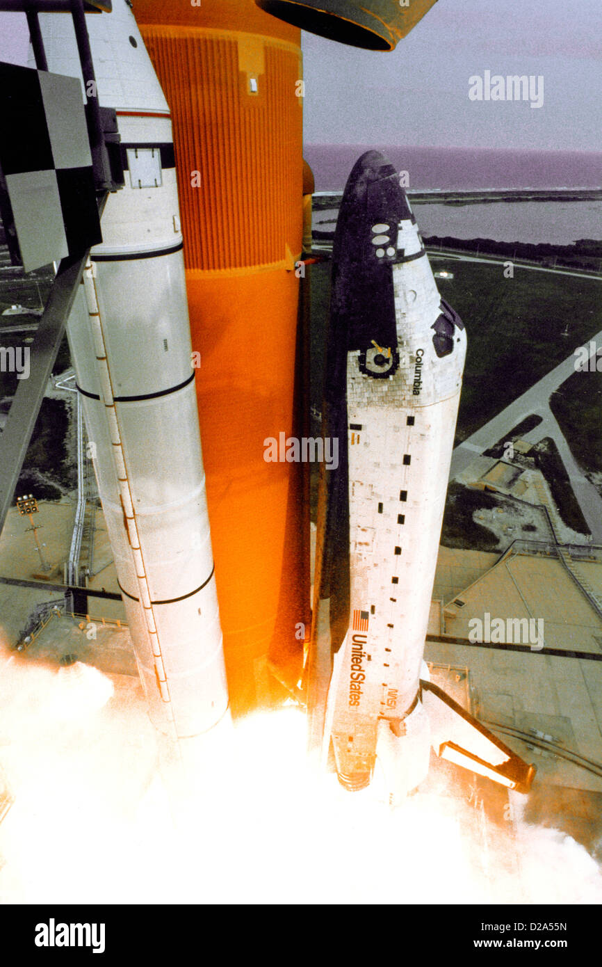 Florida, Kennedy Space Center. Lauch Of Space Shuttle Columbia Stock ...