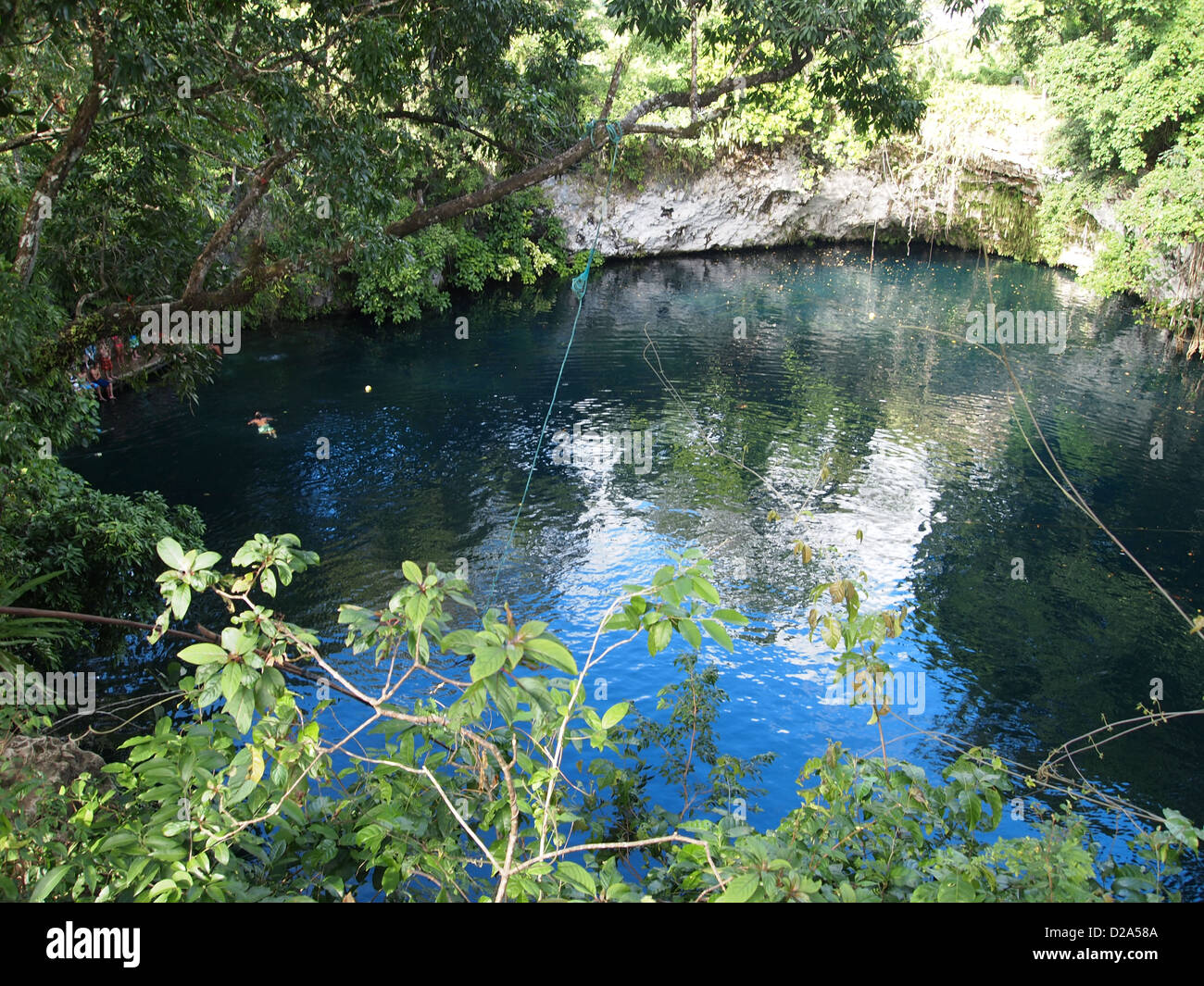 A view at azure lake Stock Photo - Alamy