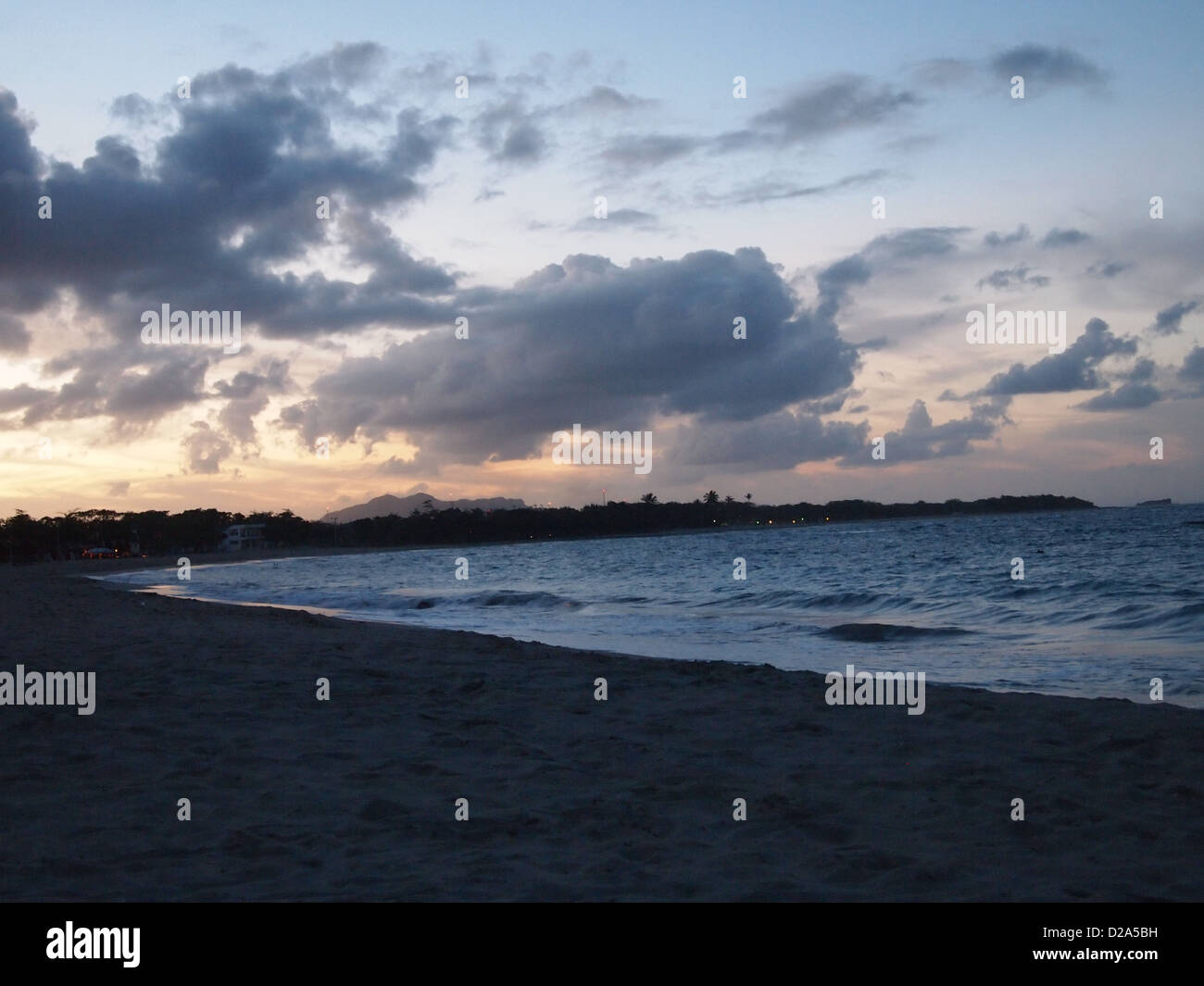 Nice dawn at Caribbean sea Stock Photo - Alamy