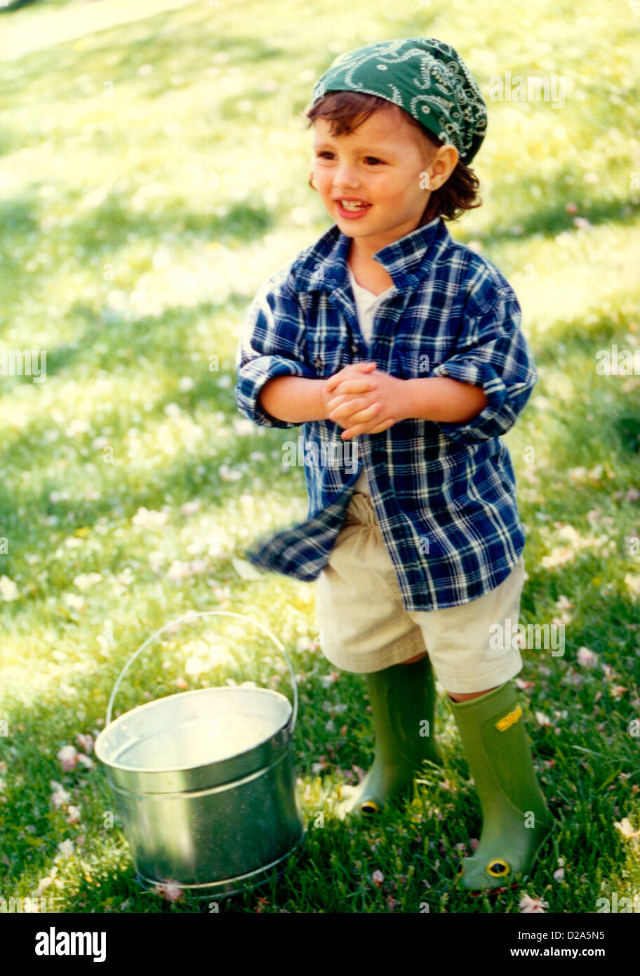 Girl with pail hi-res stock photography and images - Alamy