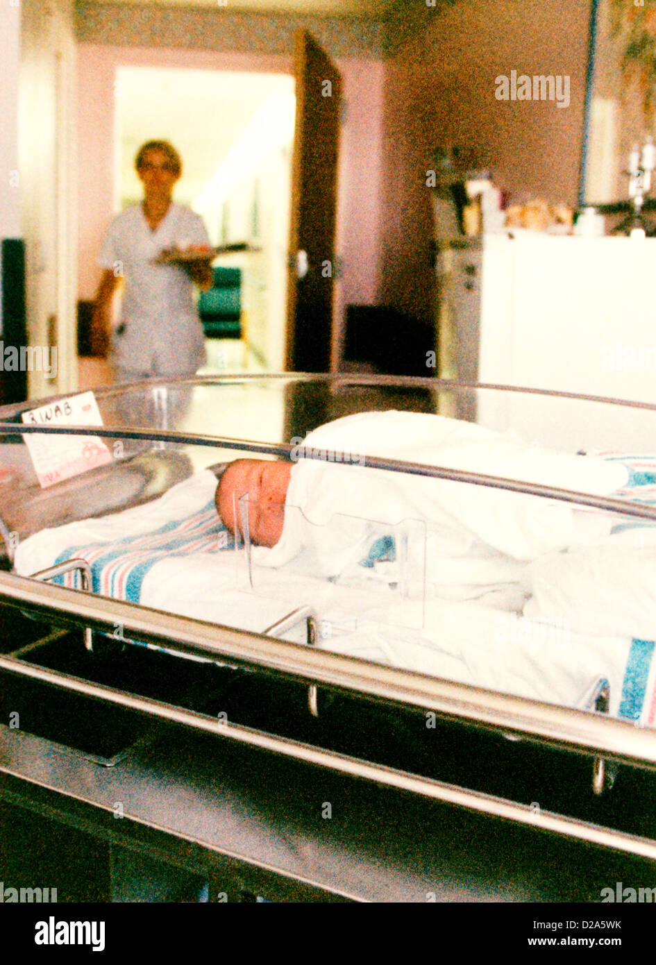 Newborn Baby In Hospital Maternity Ward Stock Photo - Alamy
