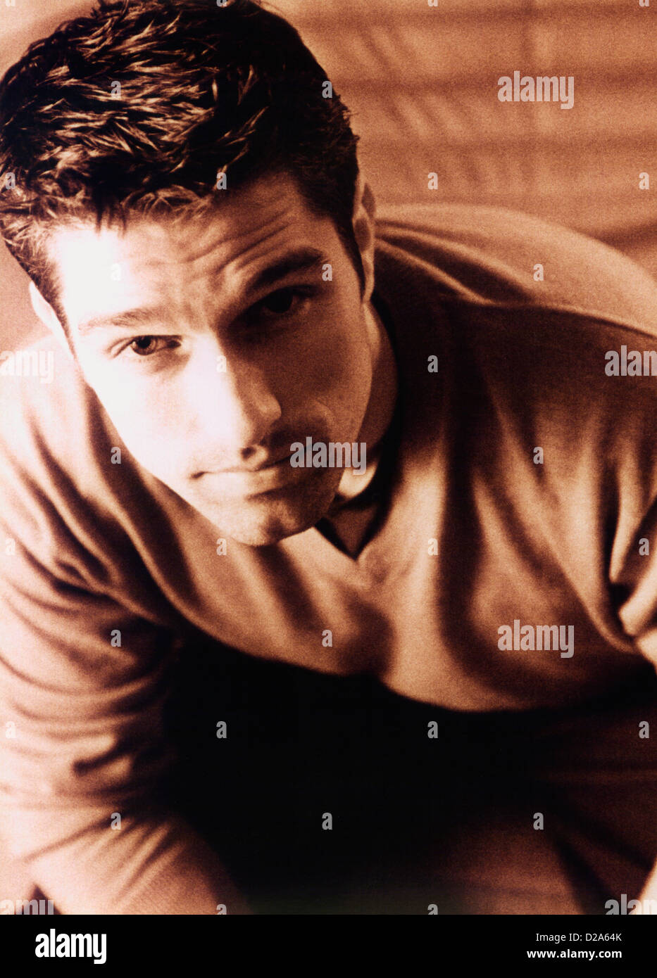 Portrait Of A Man, Sepia-Toned Stock Photo - Alamy