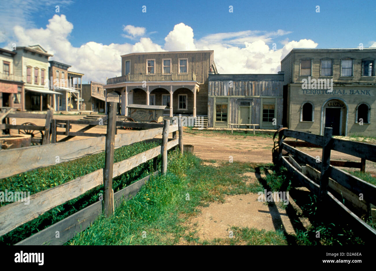 New Mexico, Santa Fe. Eaves Movie Ranch Stock Photo - Alamy