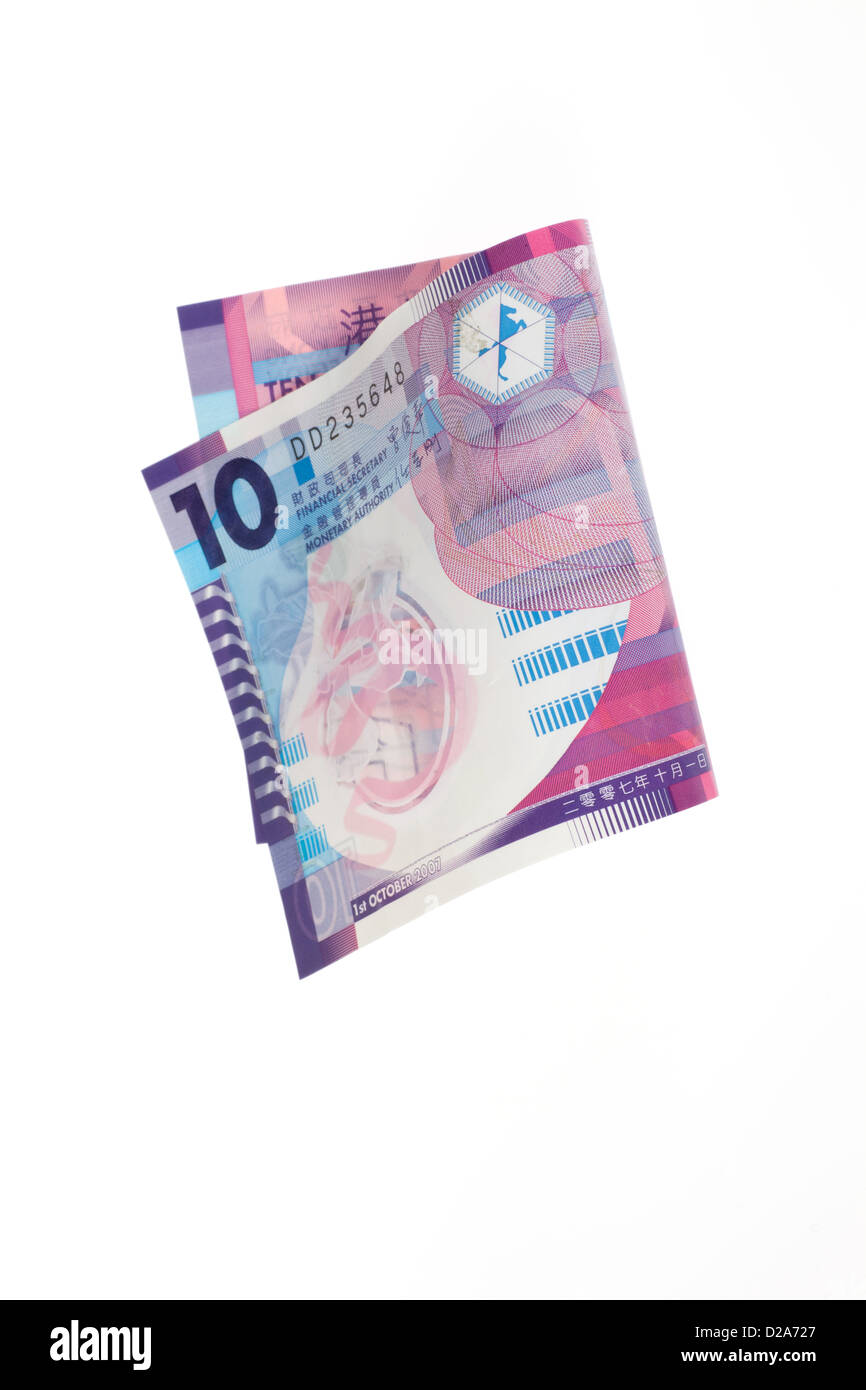 Shot ten dollar bill Cut Out Stock Images & Pictures - Alamy