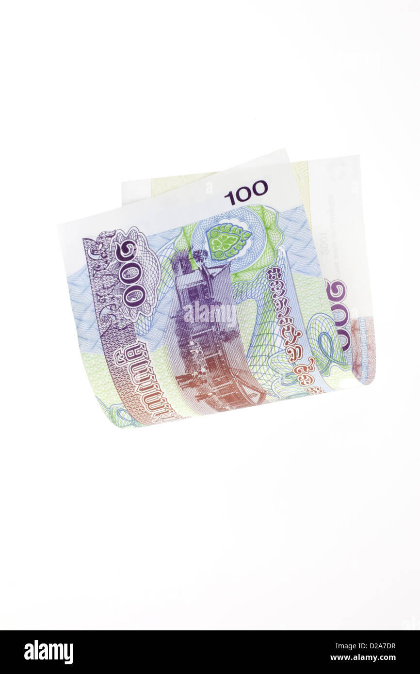Cambodian money 100 riel currency hi-res stock photography and images ...