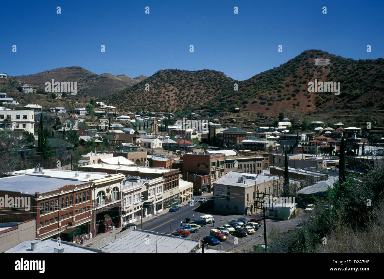 Arizona, Bisbee. Old Mining Town Stock Photo - Alamy