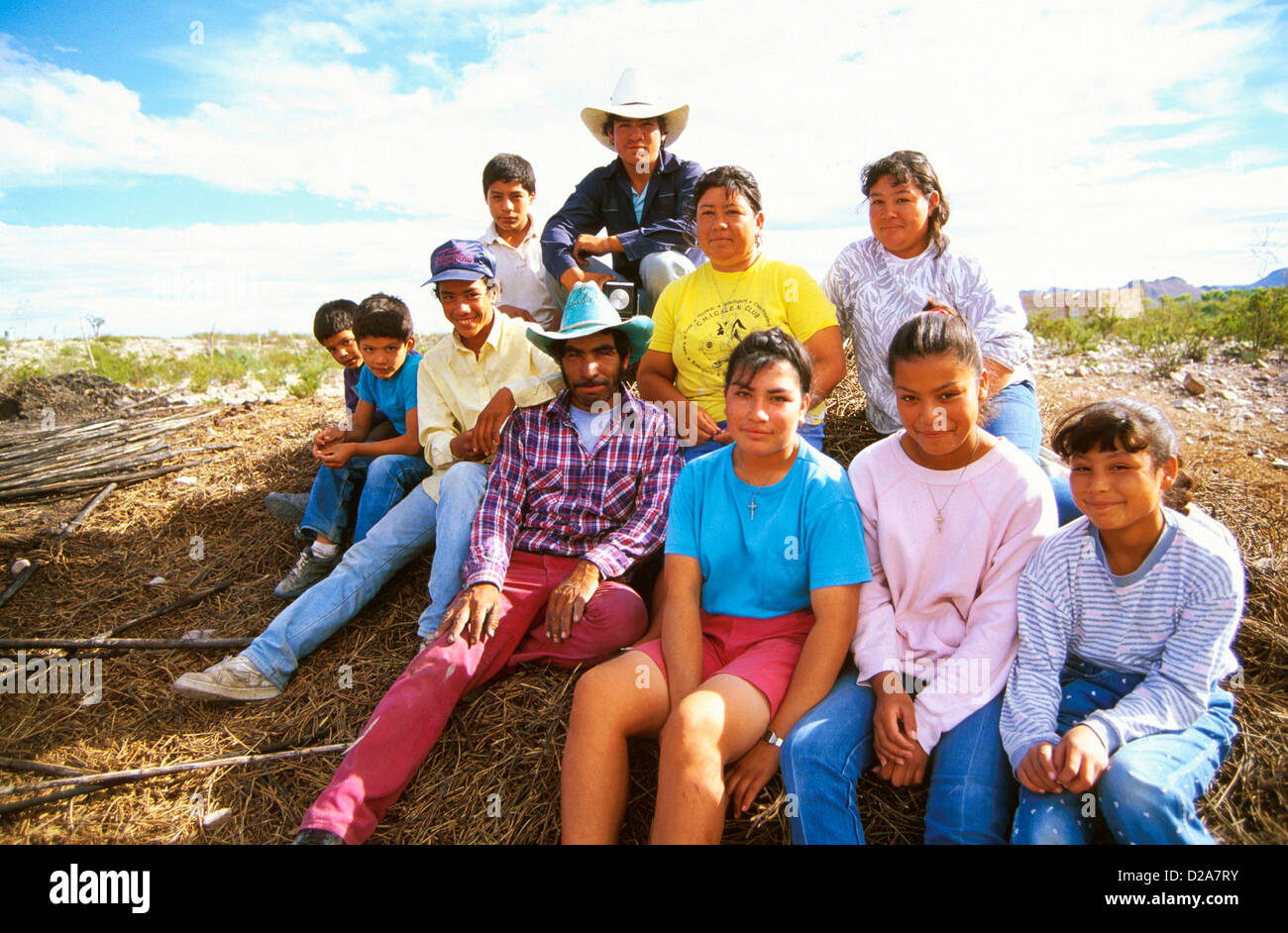Mexico, San Carlos, Mexican Family Stock Photo - Alamy