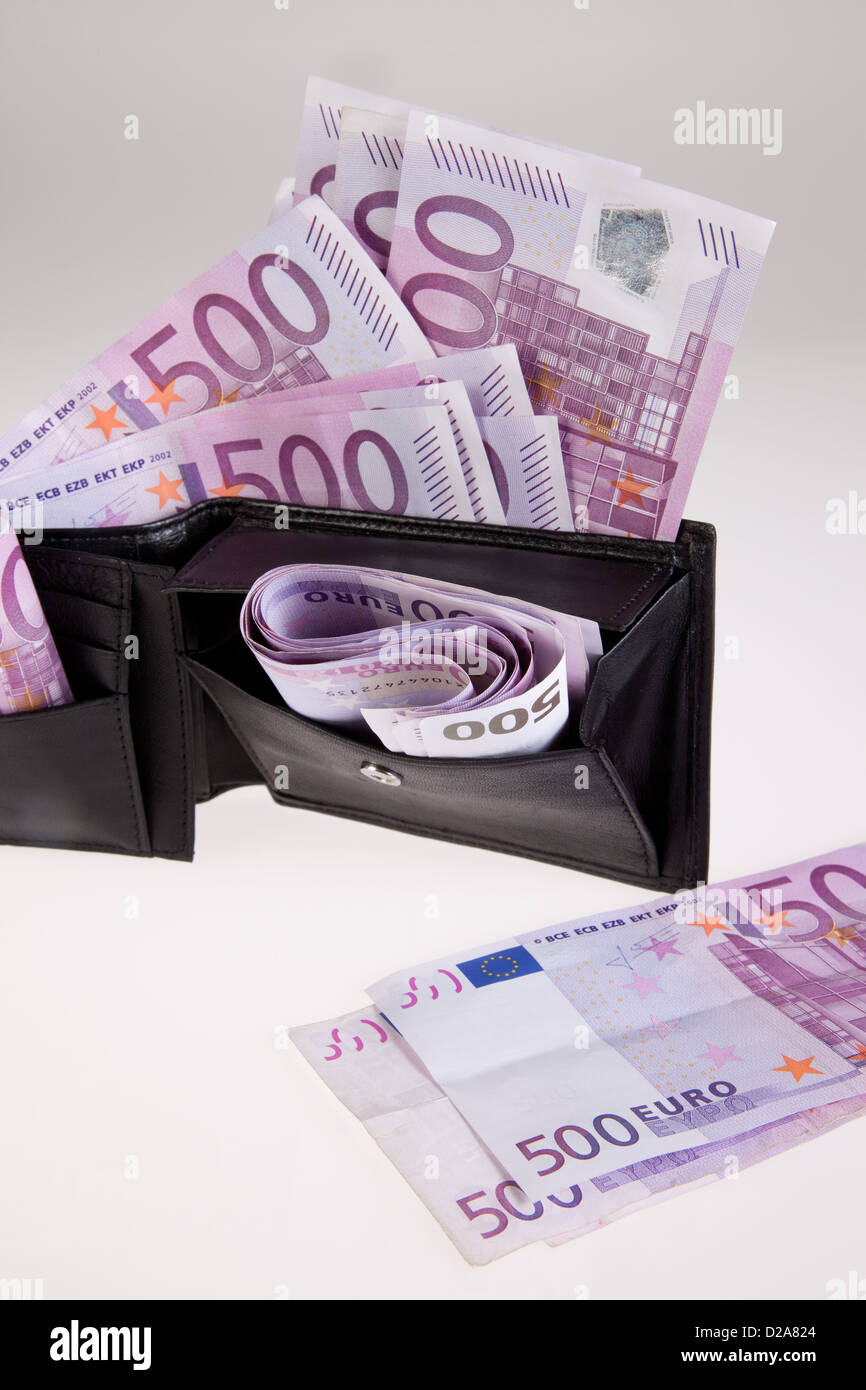 500 euro notes bag hi-res stock photography and images - Alamy