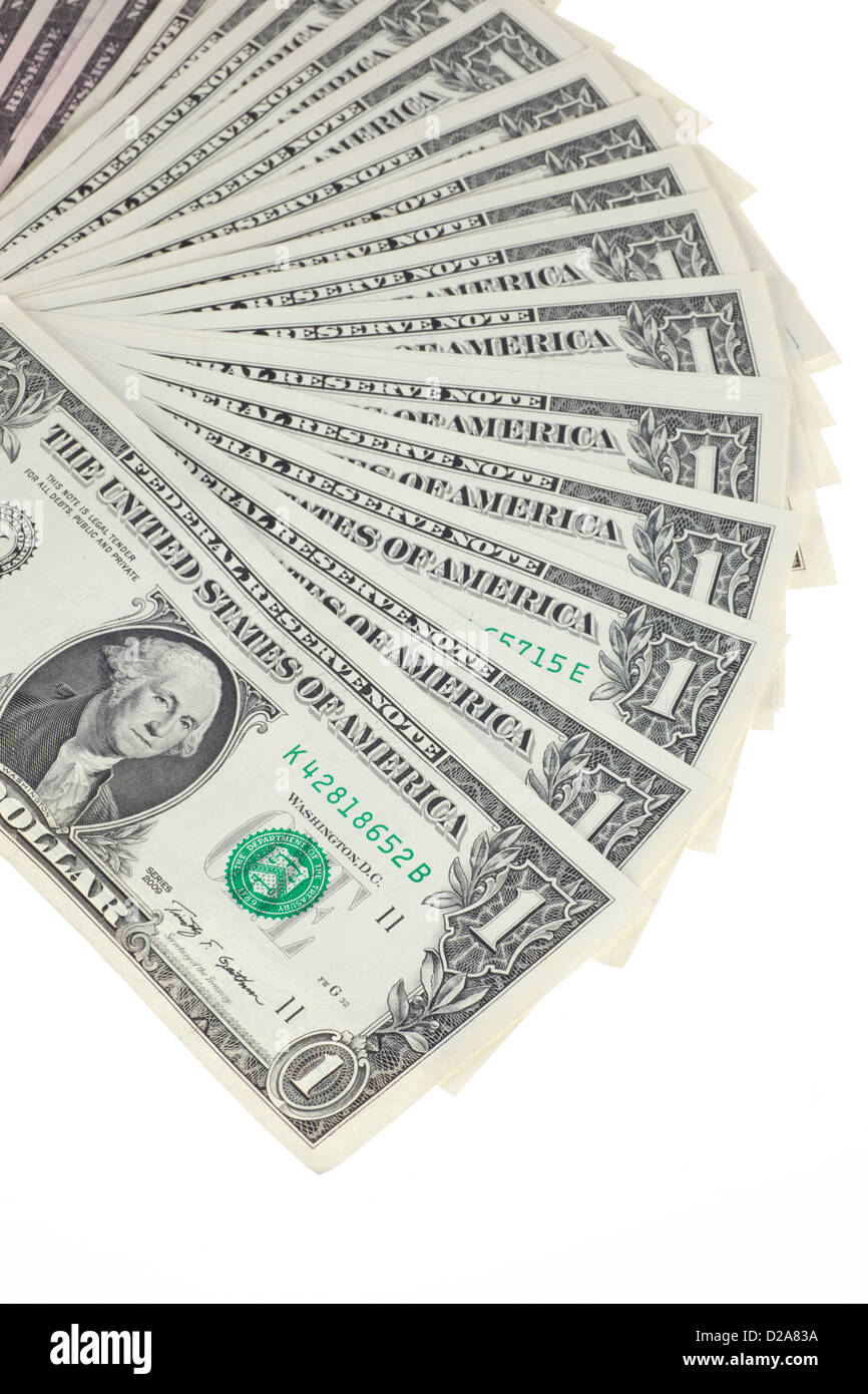 Berlin, Germany, U.S. dollar bills fanned Stock Photo - Alamy