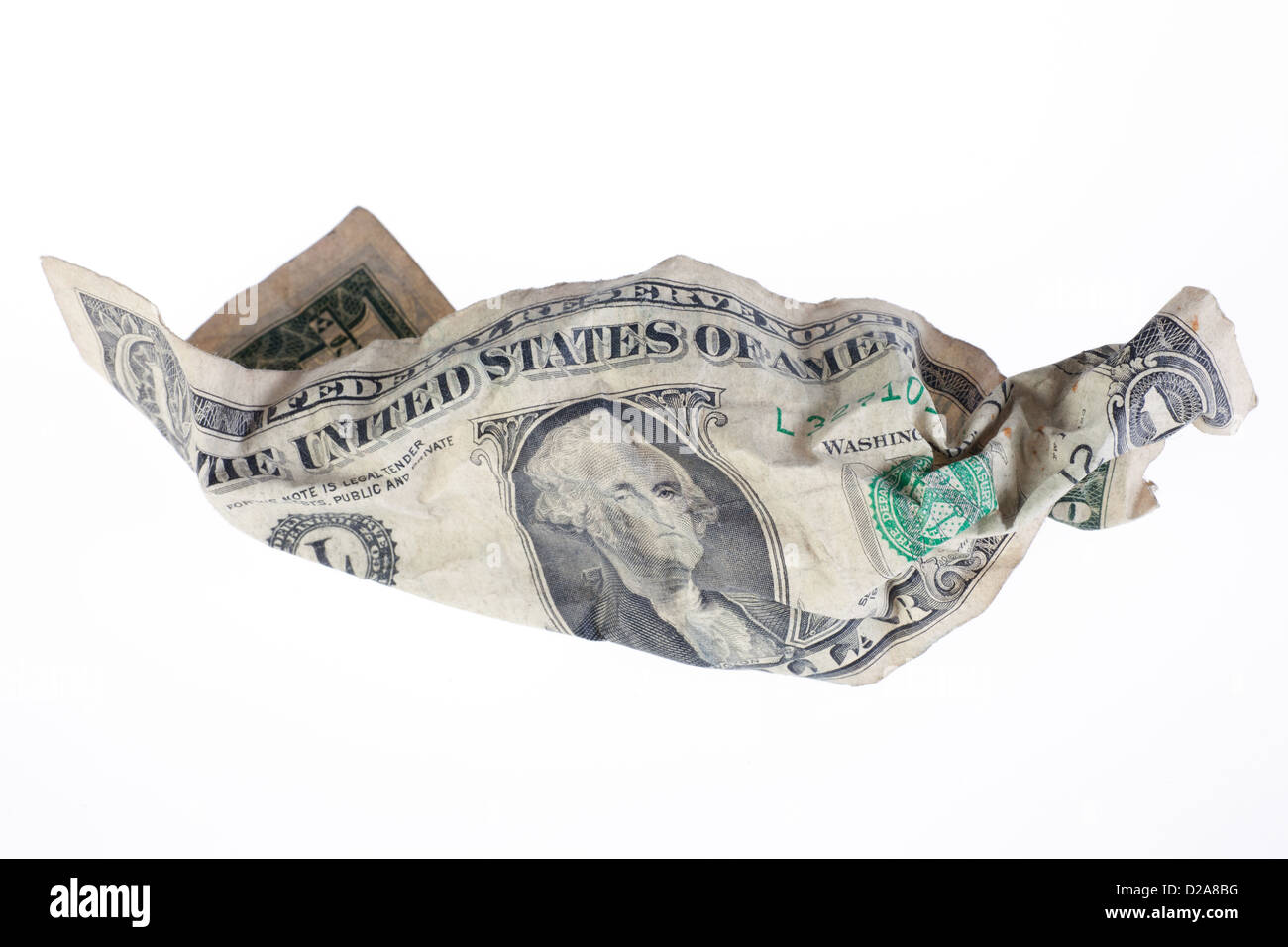 Crumpled dollar bill hi-res stock photography and images - Alamy