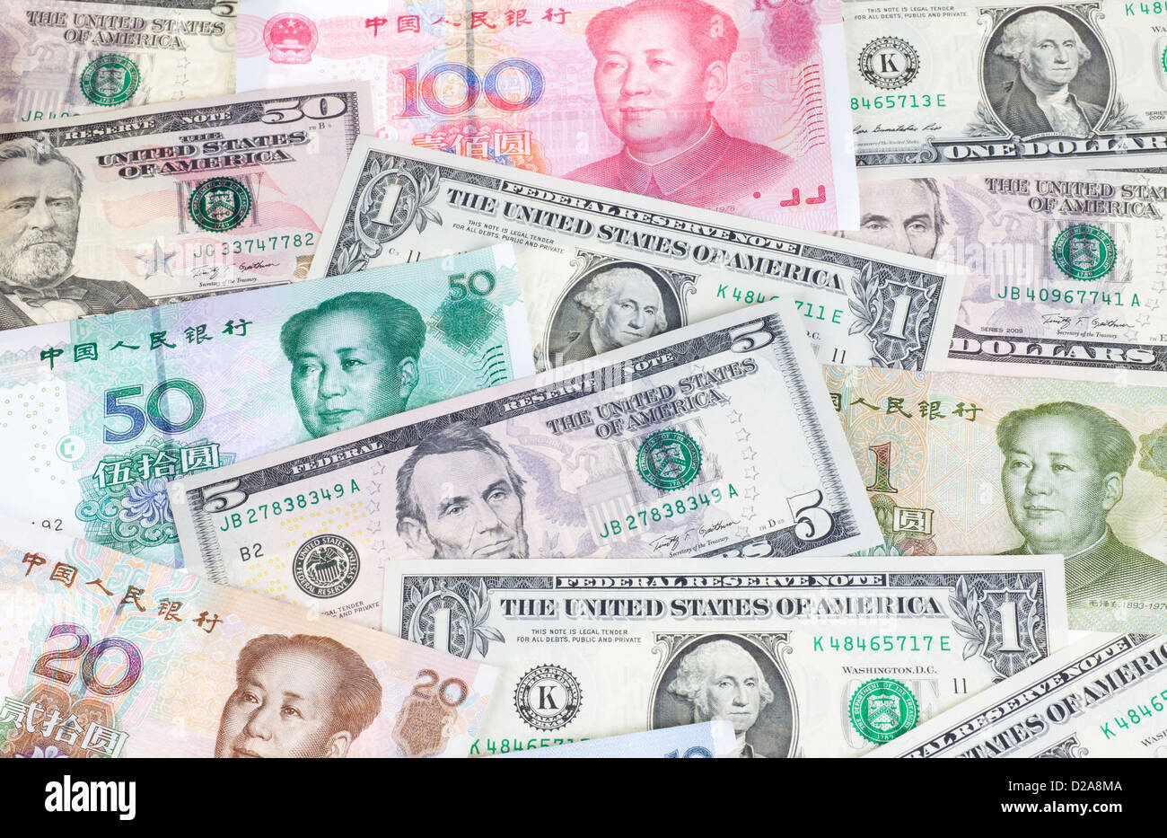 Berlin, Germany, the U.S. dollar and Chinese yuan Stock Photo - Alamy