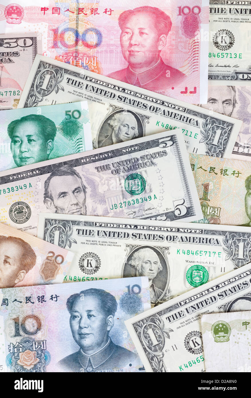 Berlin, Germany, the U.S. dollar and Chinese yuan Stock Photo - Alamy