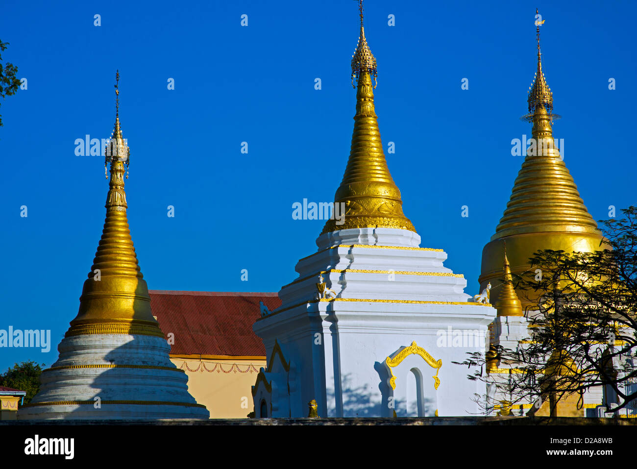 Pagodas in Mandaley, Myannmar Stock Photo - Alamy
