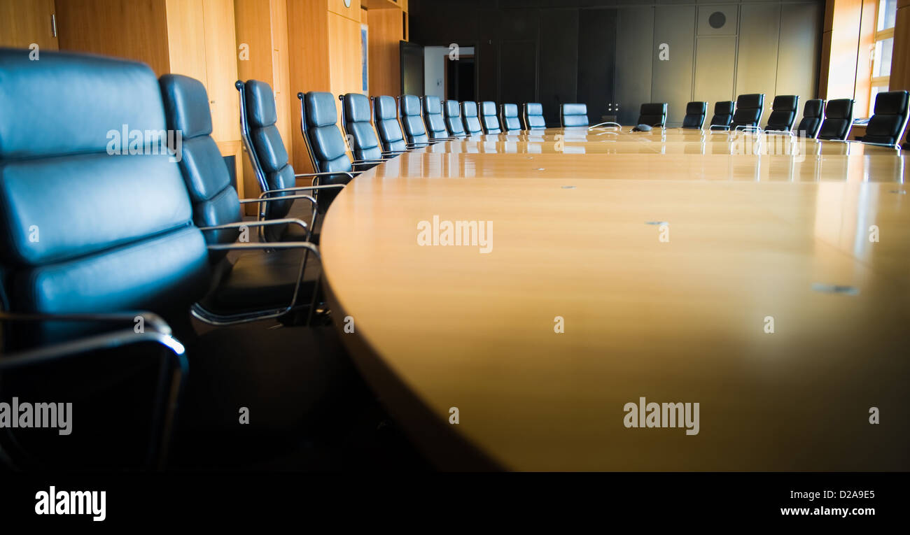 Berlin, Germany, conference table in a conference room Stock Photo - Alamy