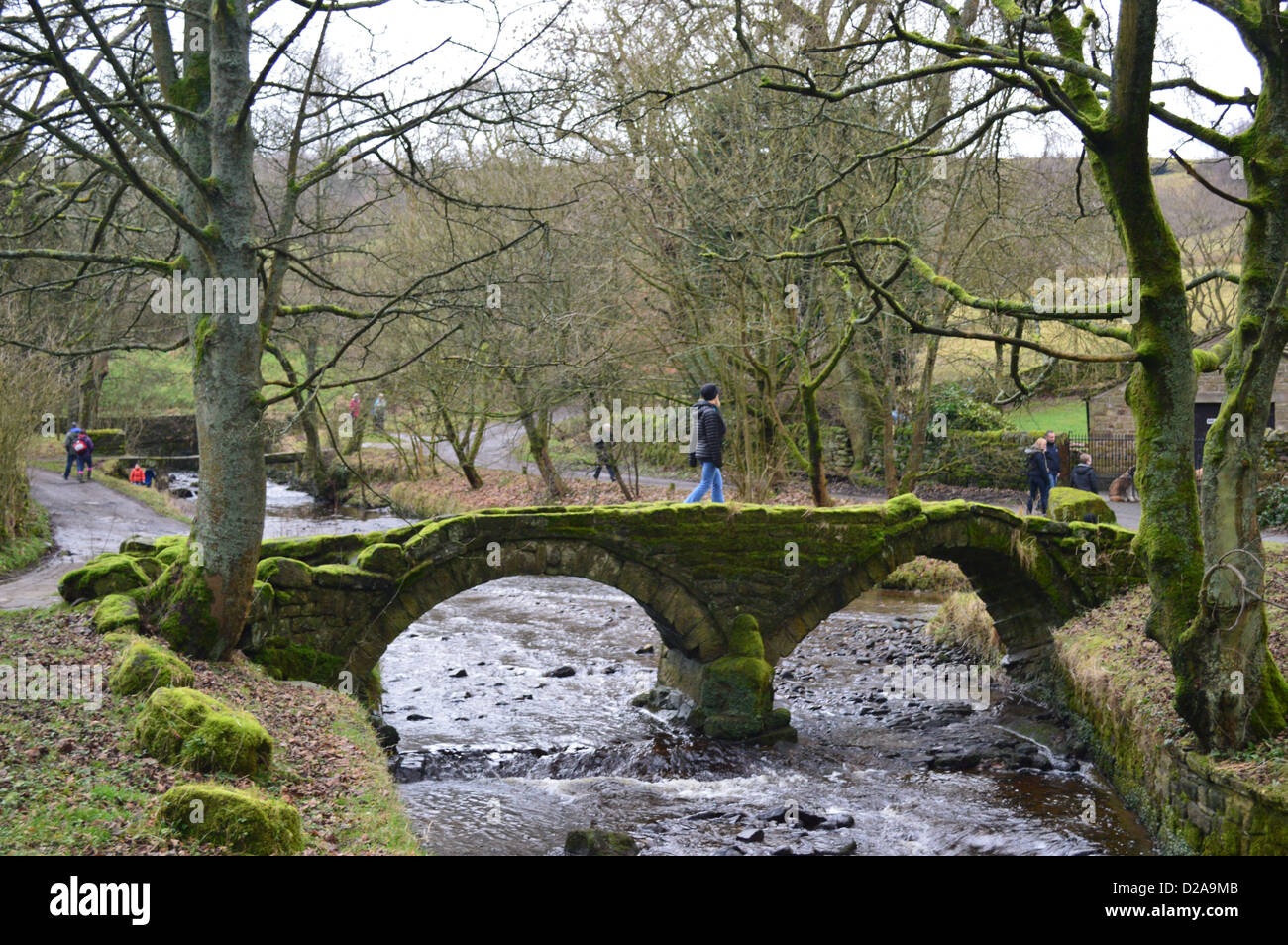 The clapper bridge, wycoller hi-res stock photography and images - Alamy