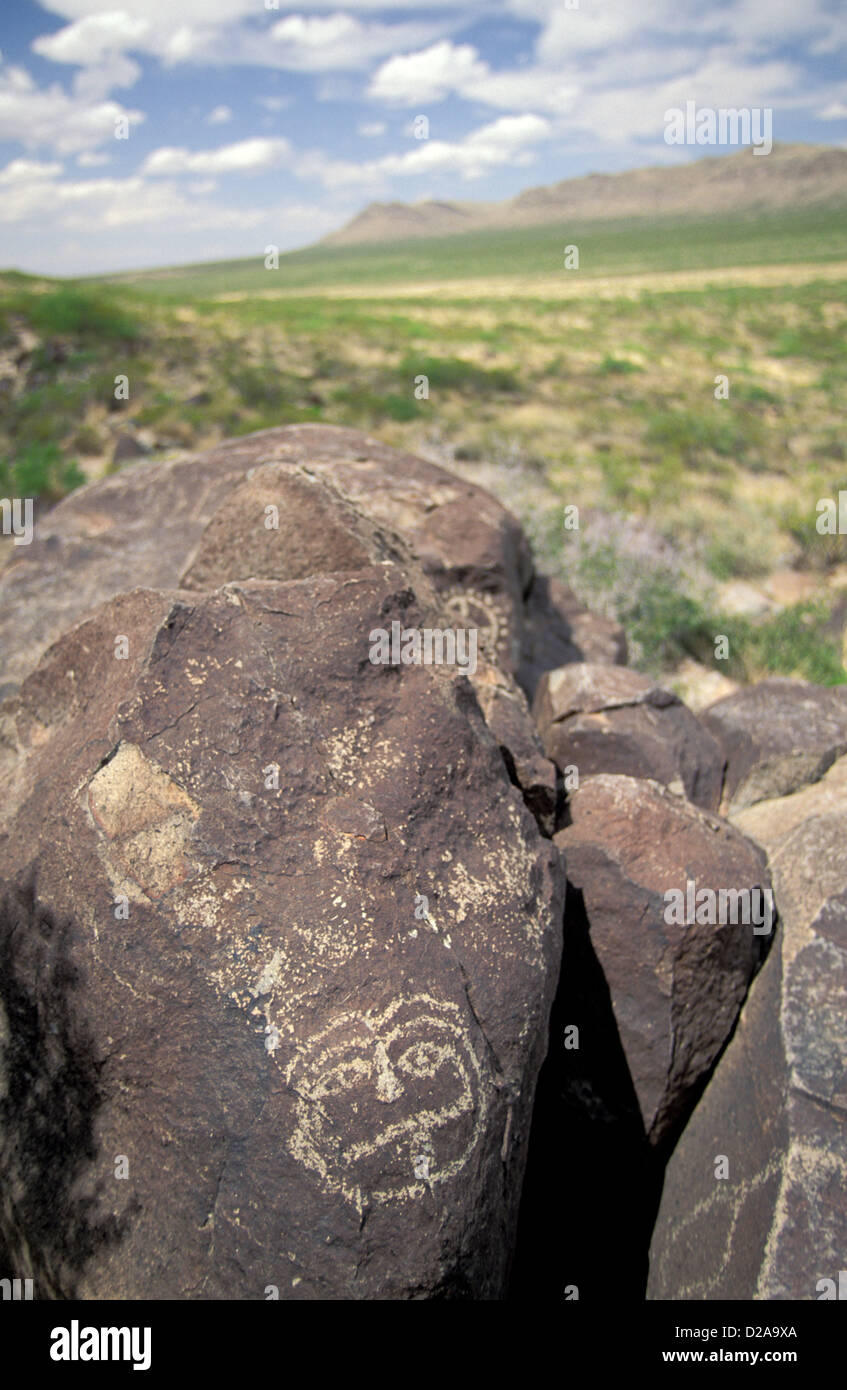 New Mexico. Petroglyphs. Three Rivers National Recreation Site Stock ...
