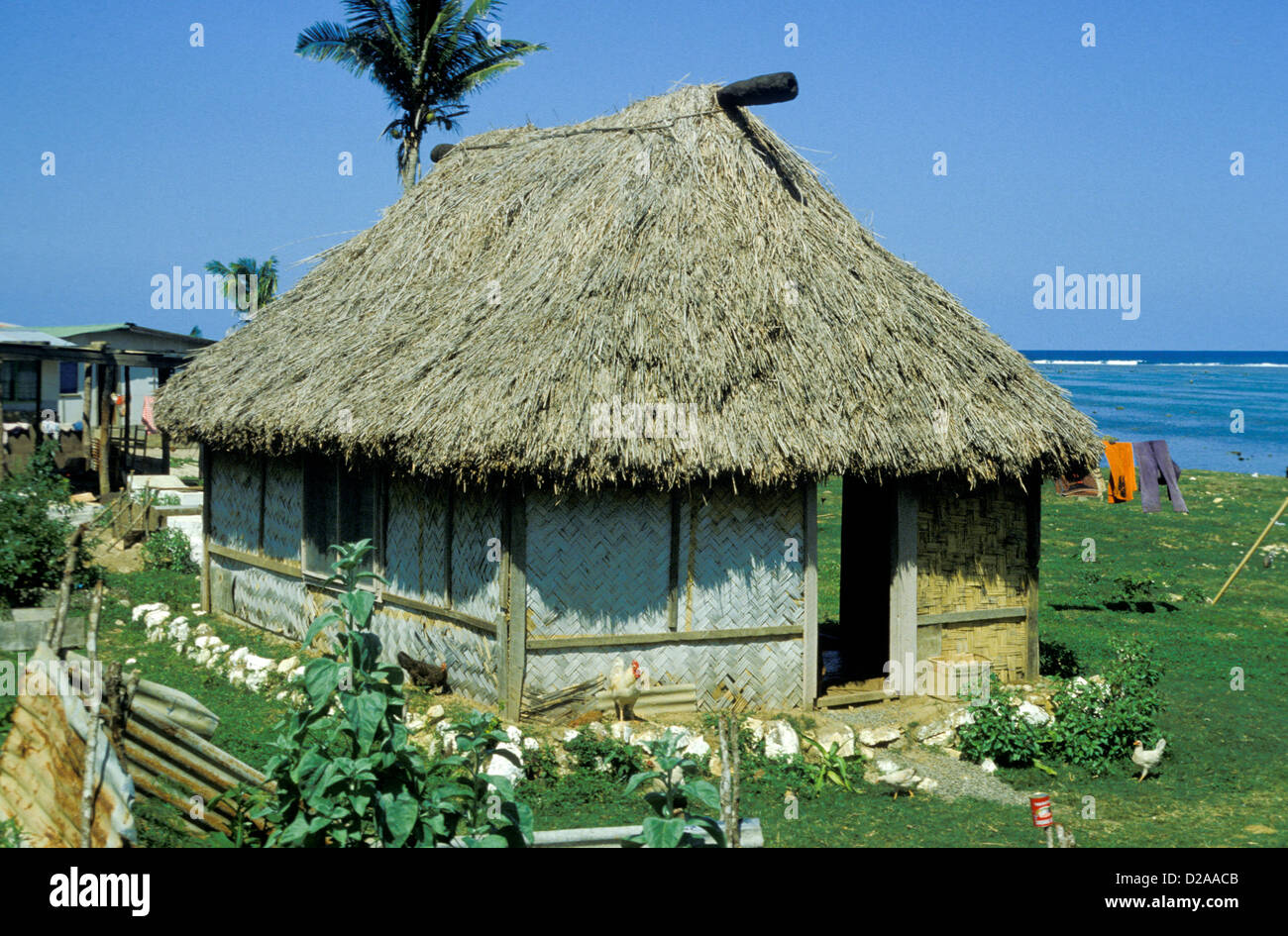 Fiji Islands. Hut Stock Photo - Alamy