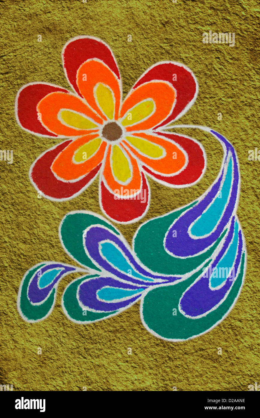 Rangoli hi-res stock photography and images - Alamy