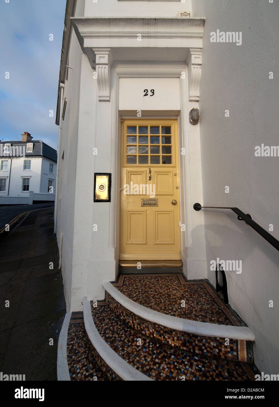 A beautiful front door in the Clifton area of Brighton,England Stock ...
