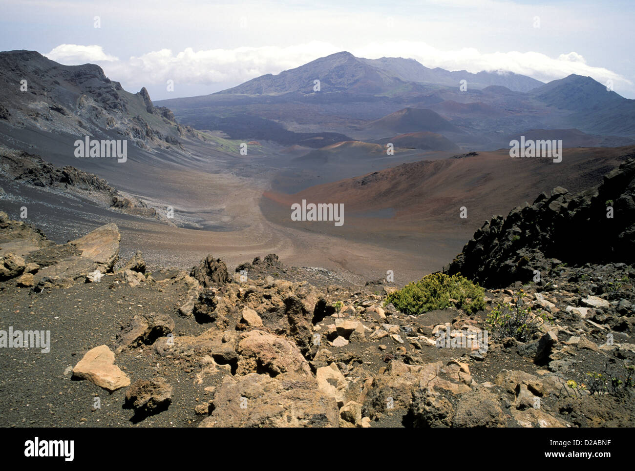Hawaii. Maui. Haleakala National Park. Volcano Crater Stock Photo - Alamy