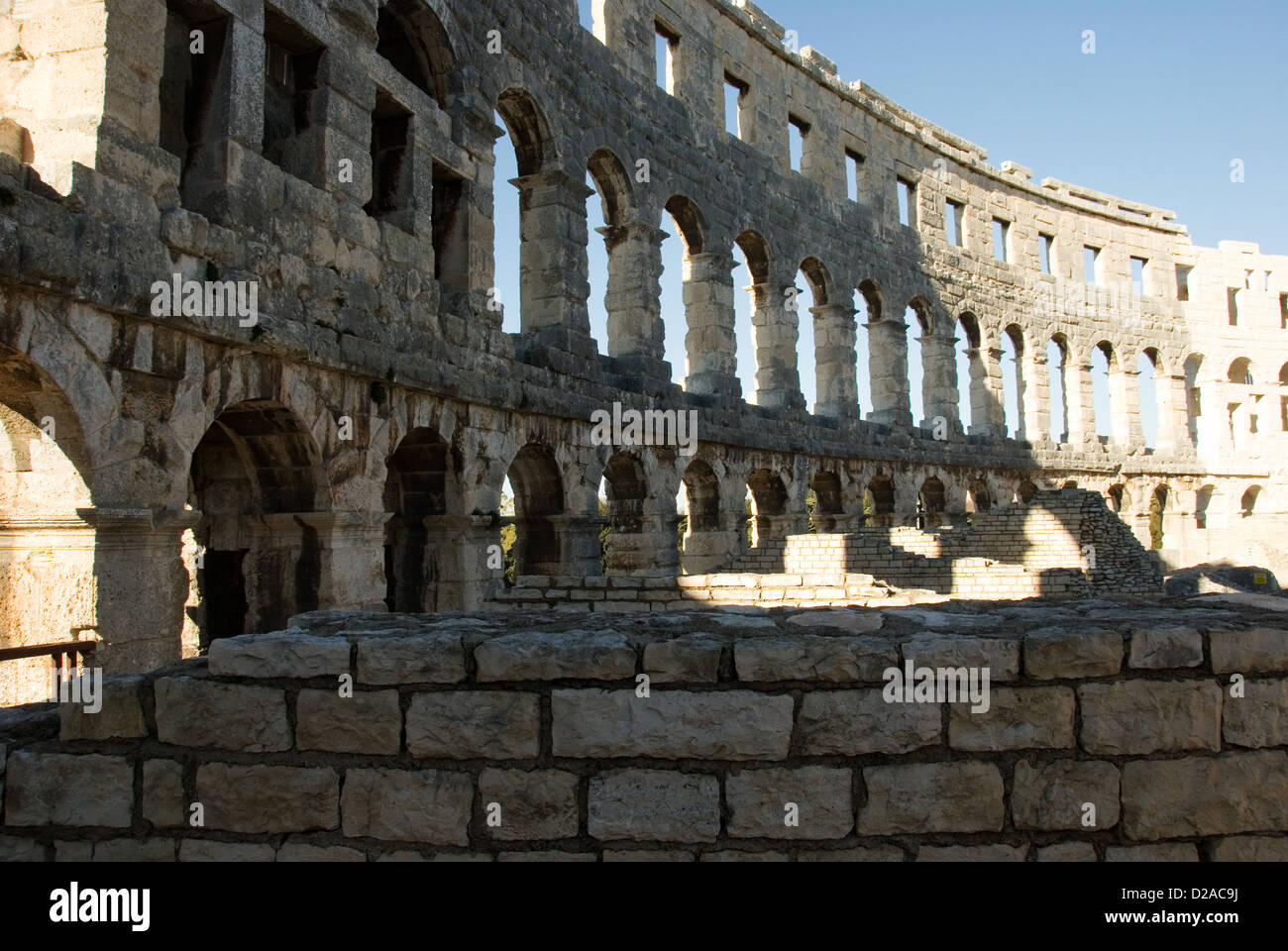 Pula Arena in Croatia the most famous monument Stock Photo - Alamy