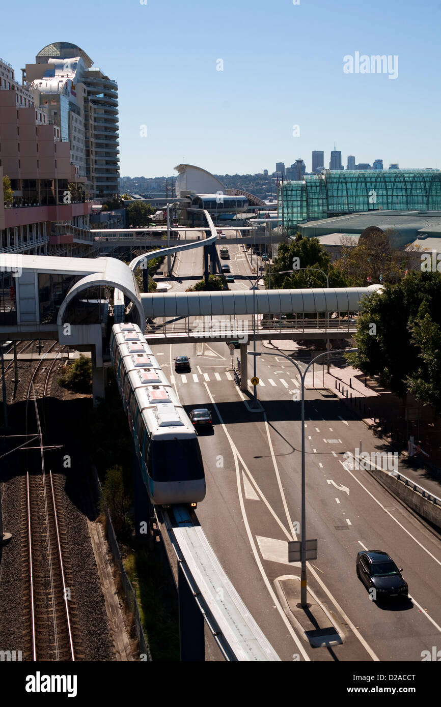 Sydney Monorail at Darling Harbour Sydney Australia Stock Photo - Alamy
