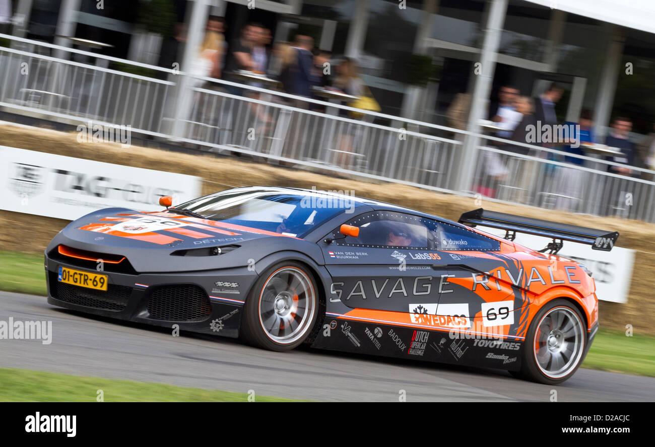 2012 Savage Rivale GTR supercar at the Goodwood Festival of Speed ...
