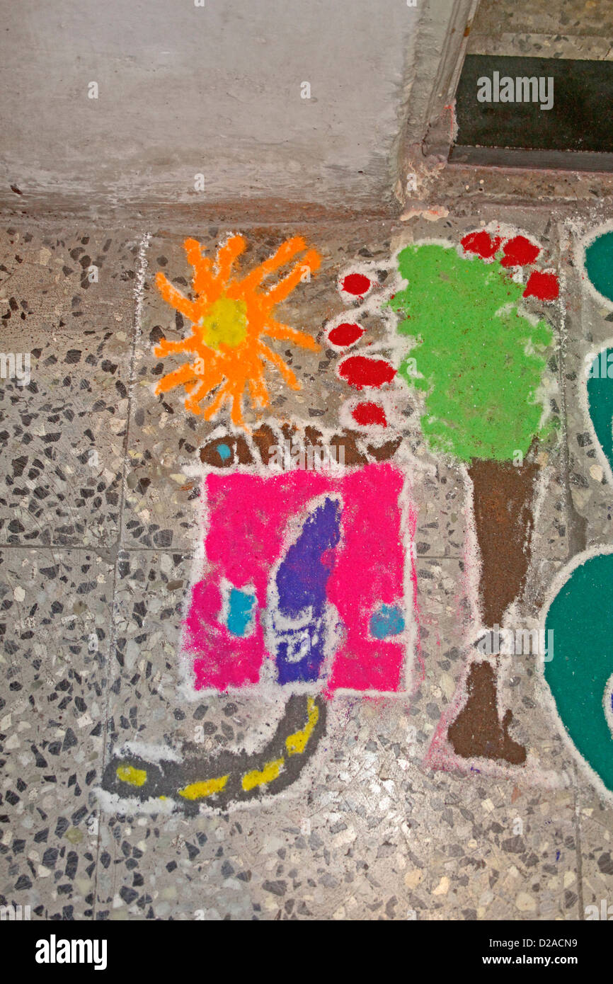 Colorful Rangoli during Diwali festival, Maharashtra, India Stock Photo ...