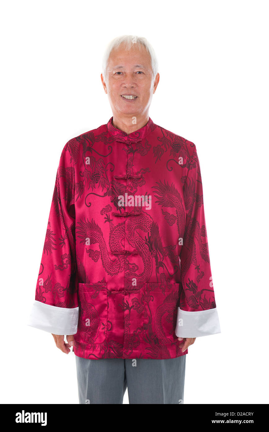 asian chinese senior man celebrating chinese new year Stock Photo - Alamy