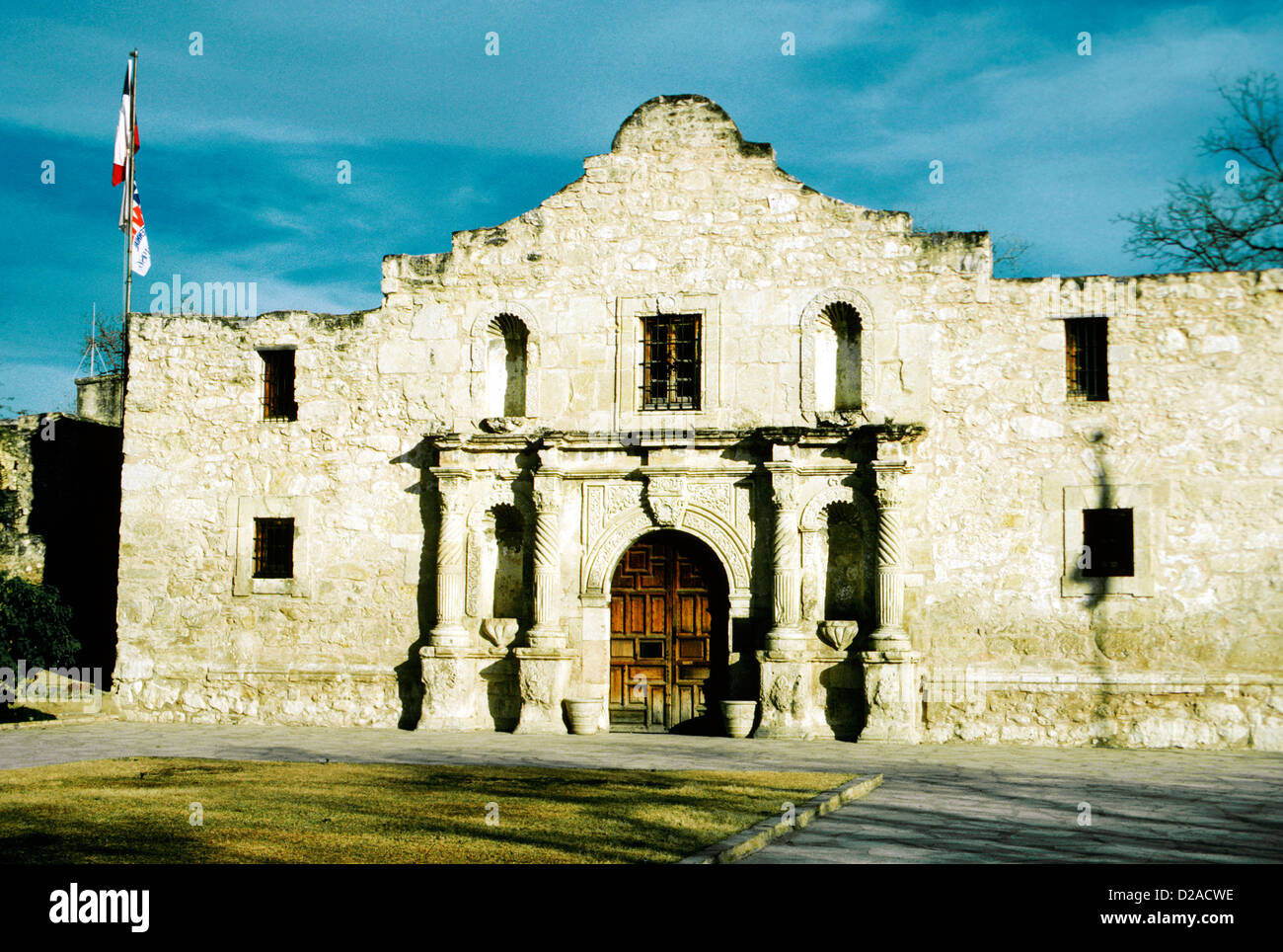 Texas, San Antonio. The Alamo Exterior Stock Photo - Alamy