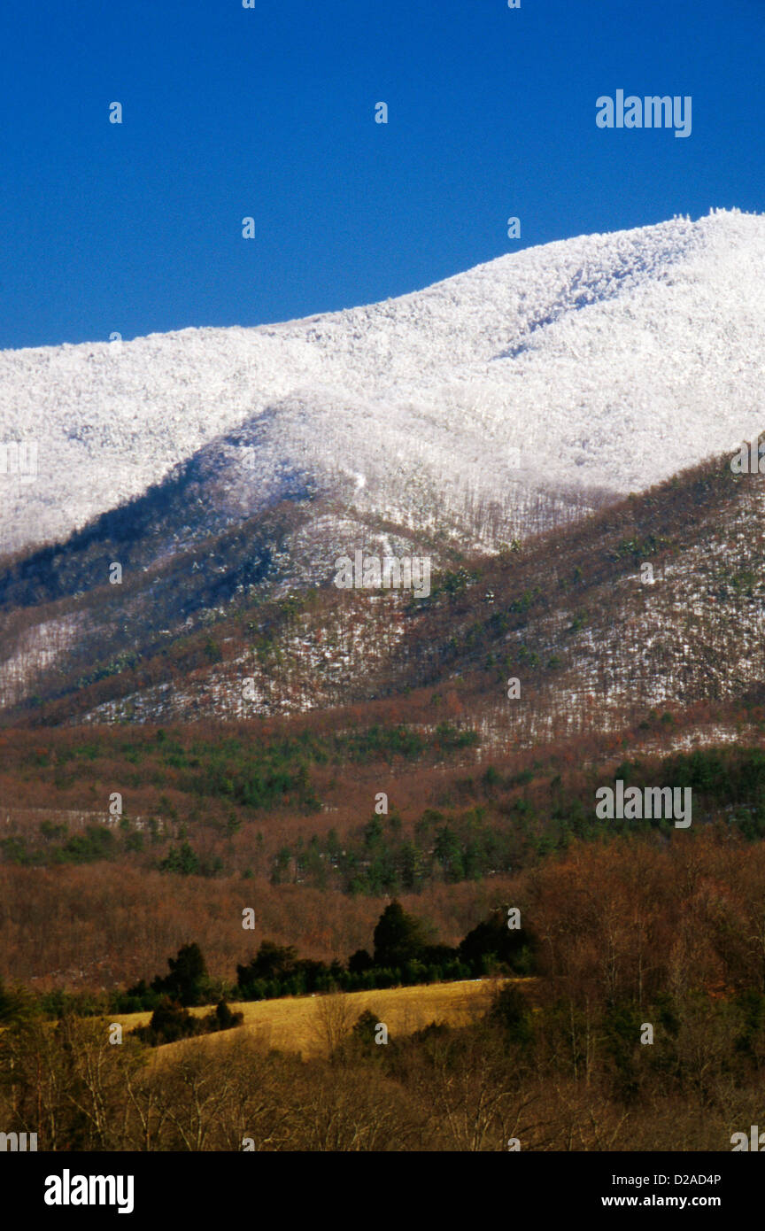 Virginia, Rockbridge County. Winter Scenic Landscape, Snow-Capped ...