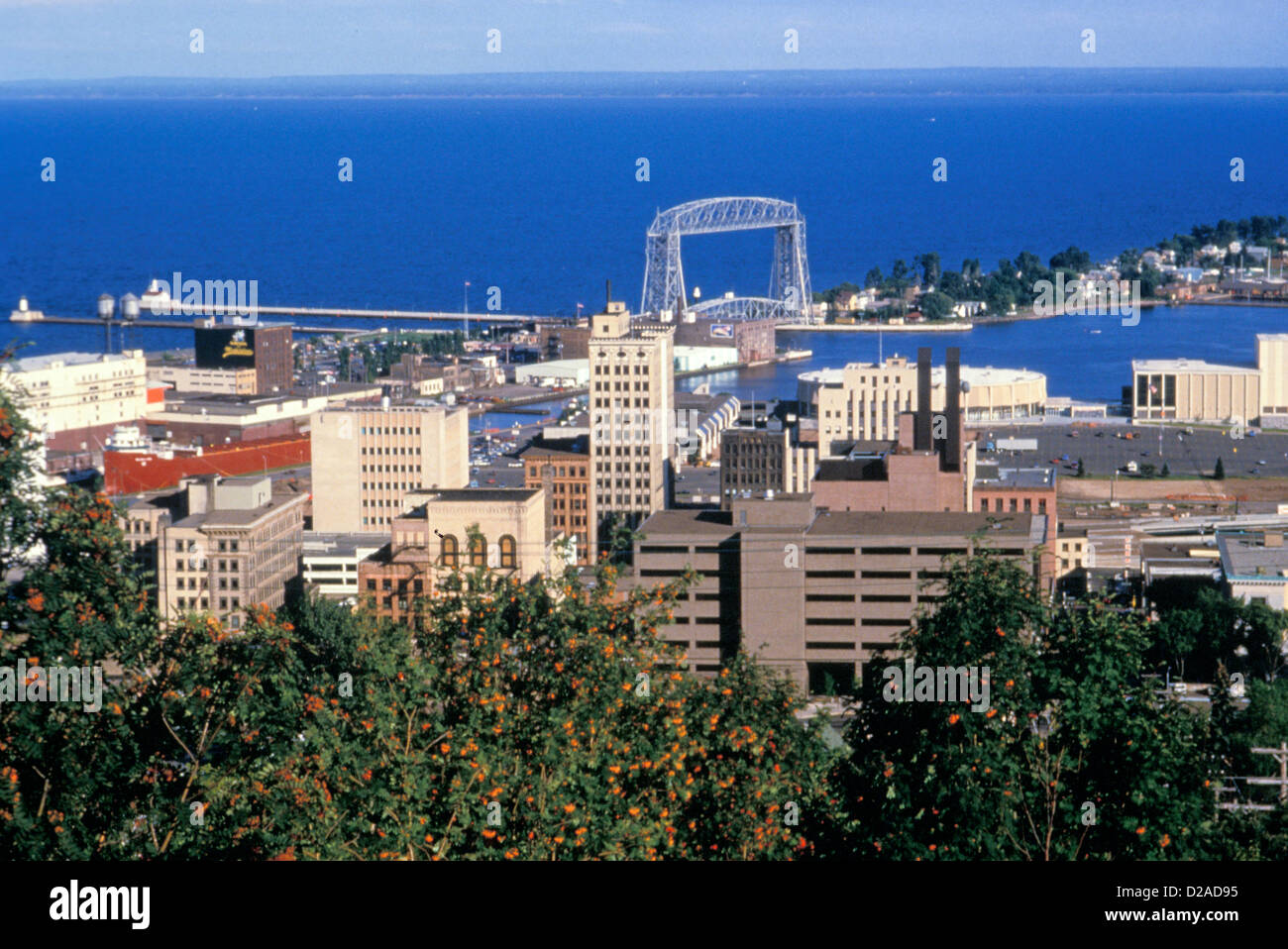Minnesota, Duluth. Overview Stock Photo - Alamy