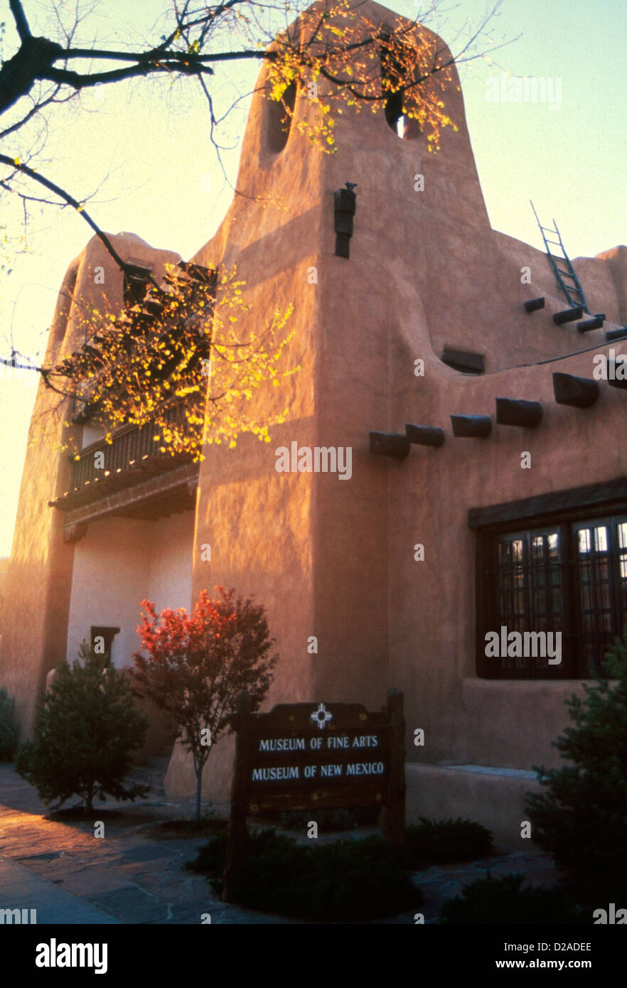 New Mexico, Santa Fe. Museum Of Fine Art, Exterior Stock Photo - Alamy