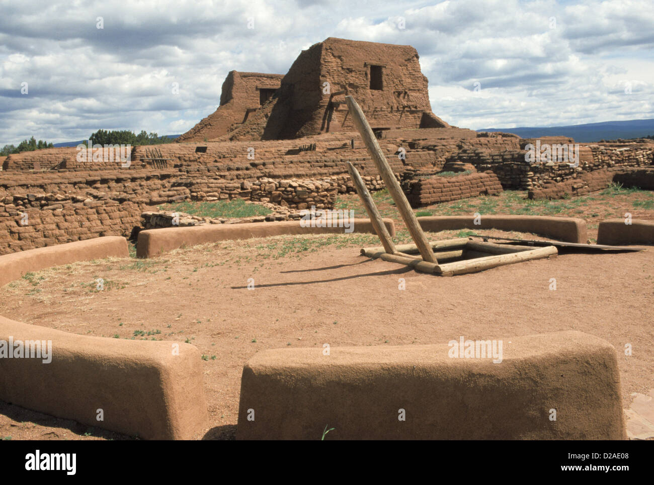 New Mexico. Pecos National Historical Park. Ruins. 17Th Century Church ...