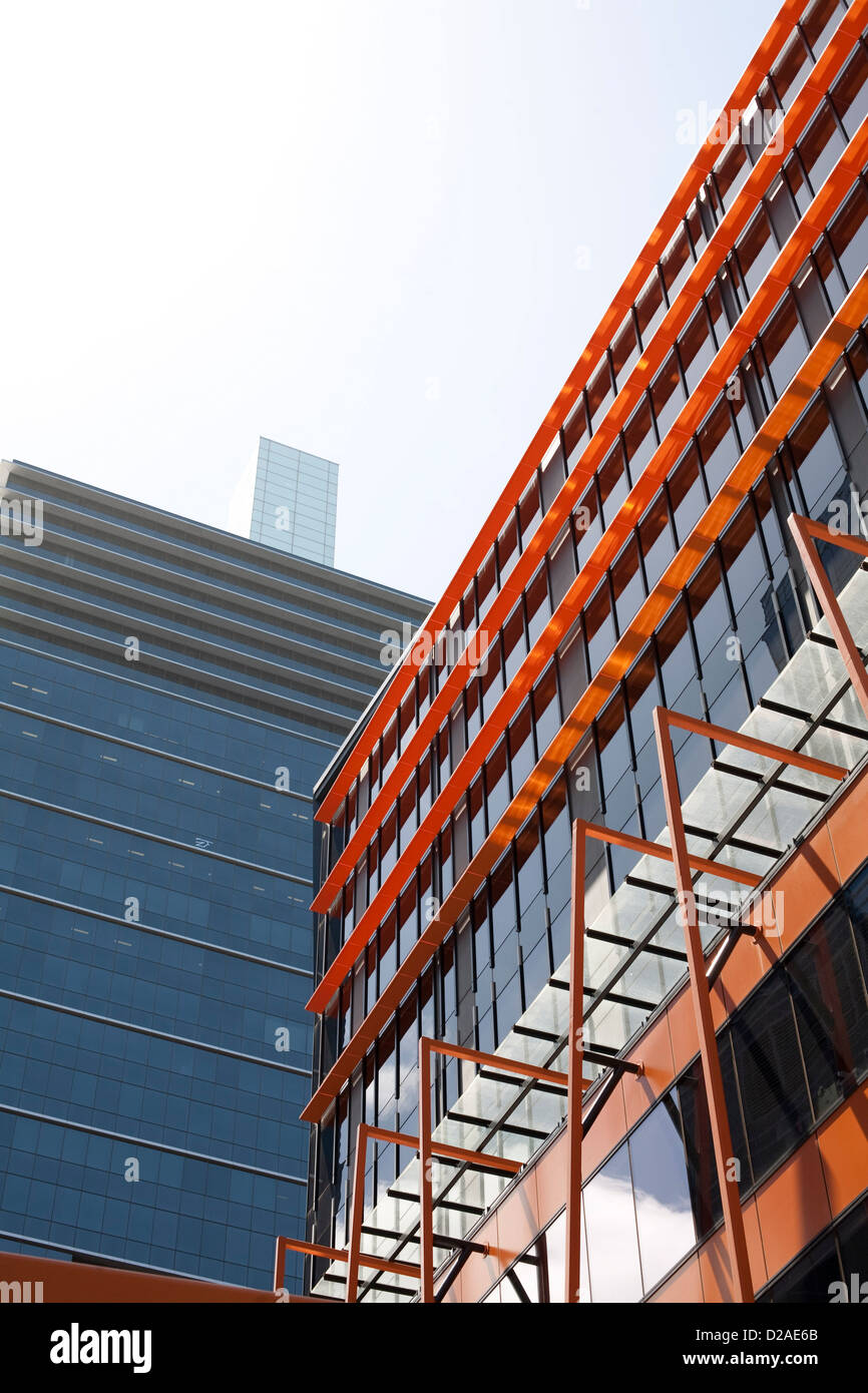 Operable louvers and sun-shading devices on the American Express ...